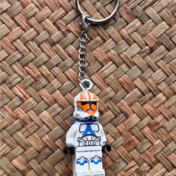 Lego | Other | Lego Clone Trooper Keychain Orange And Blue | Poshmark